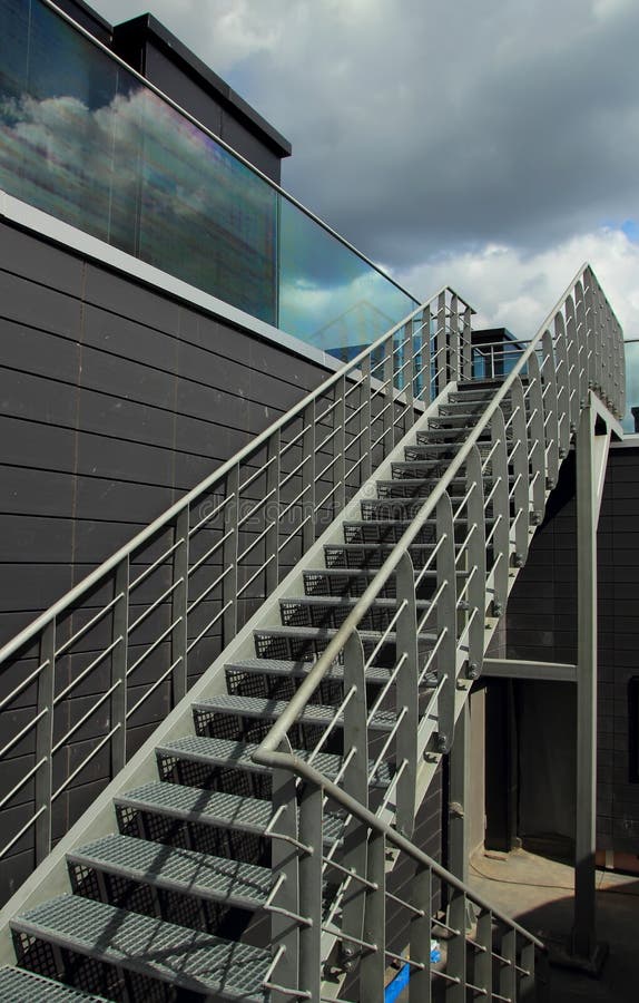 Ladder on the roof stock image. Image of view, ladder - 44111941