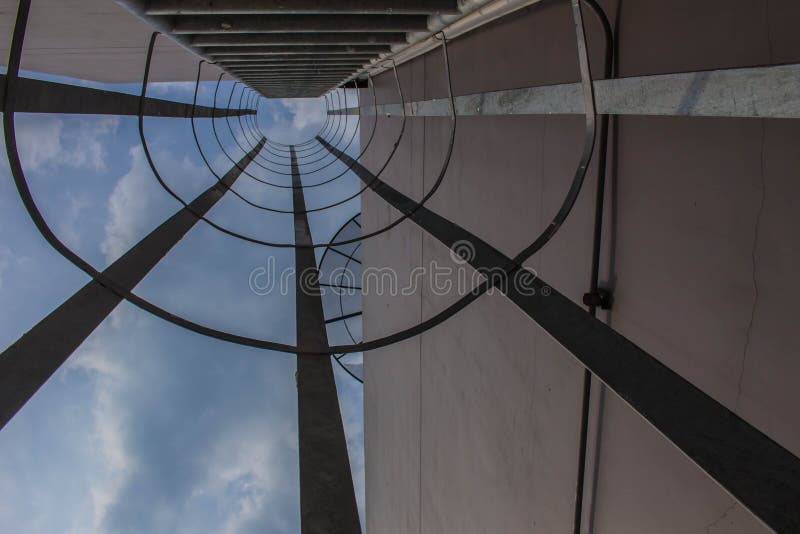 Ladder on the Roof with a View To Returning Stock Photo - Image of ...