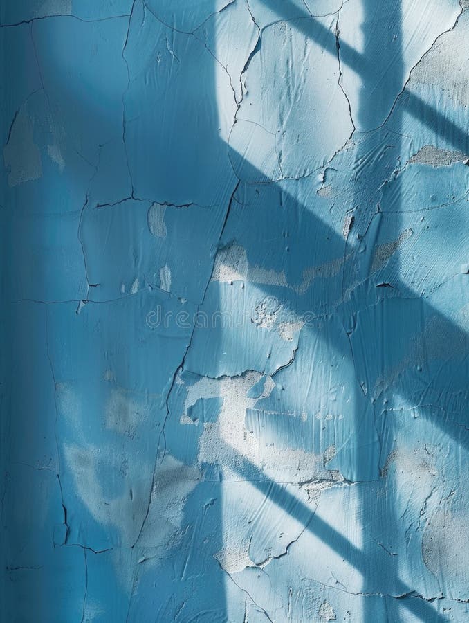 Ladder shadow on blue wall stock image. Image of effect - 383519249