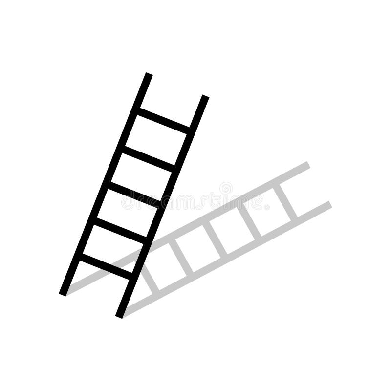 Wooden Ladder Shadow Vector Stock Illustrations – 303 Wooden Ladder ...