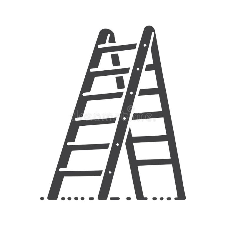 Ladder Simple Minimalist Illustration Design Vector. Stock Vector ...