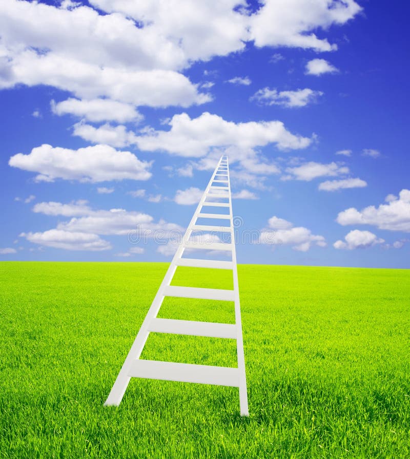 A ladder to heaven stock image. Image of enhancement, climb - 178171