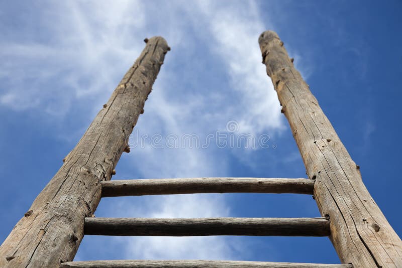 Ladder and the sky stock photo. Image of cloud, future - 25193562