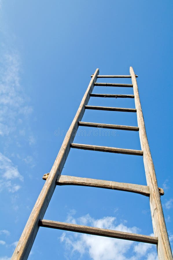 Ladder in sky stock photo. Image of advancement, competition - 35945190