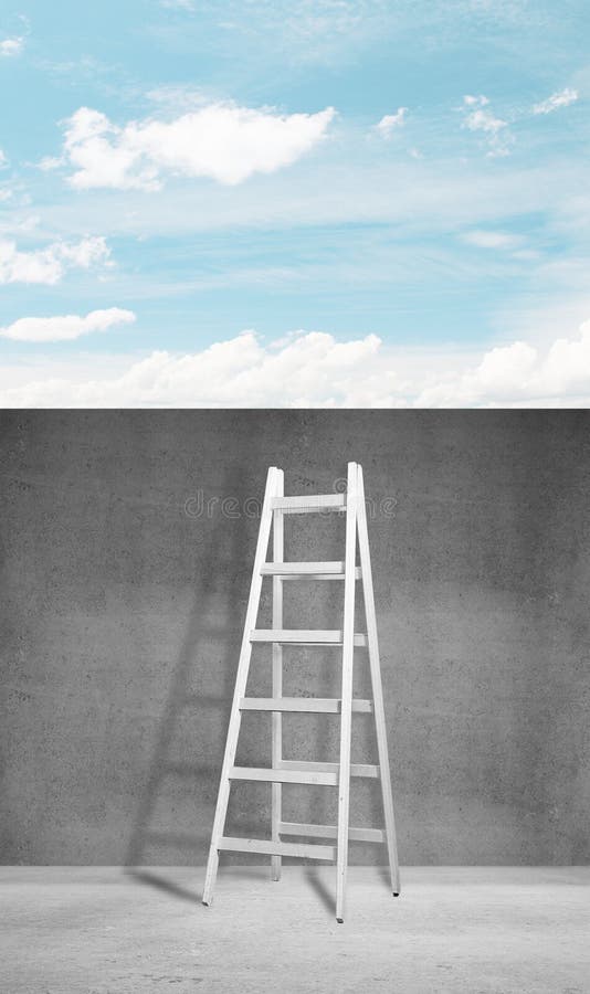 Ladder and sky stock photo. Image of ladder, staircase - 37093548
