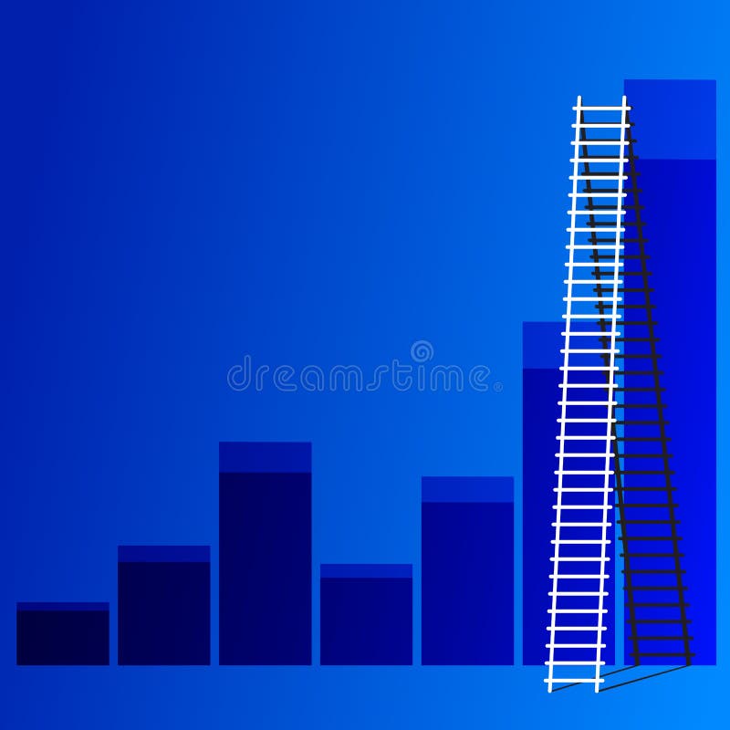 Ladder of success. stock vector. Illustration of motivation - 26062364