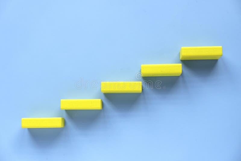 Ladder of Success, Business Grow, Career Path Concept. Yellow Wooden ... Ladder of Success, Business Grow, Career Path Concept. Yellow Wooden ...