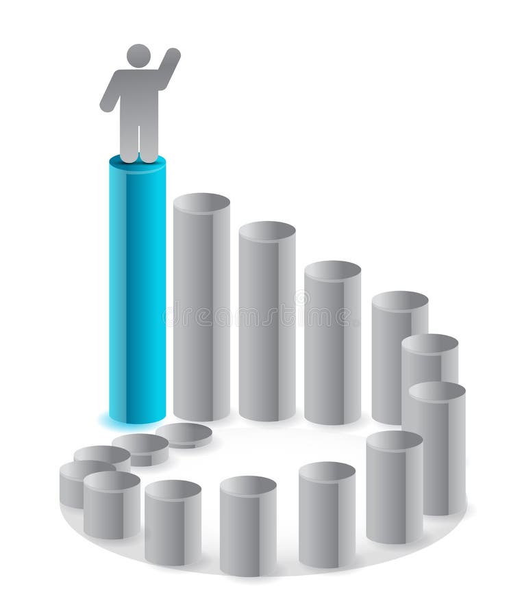 Ladder of Success Illustration Design Stock Illustration - Illustration ...