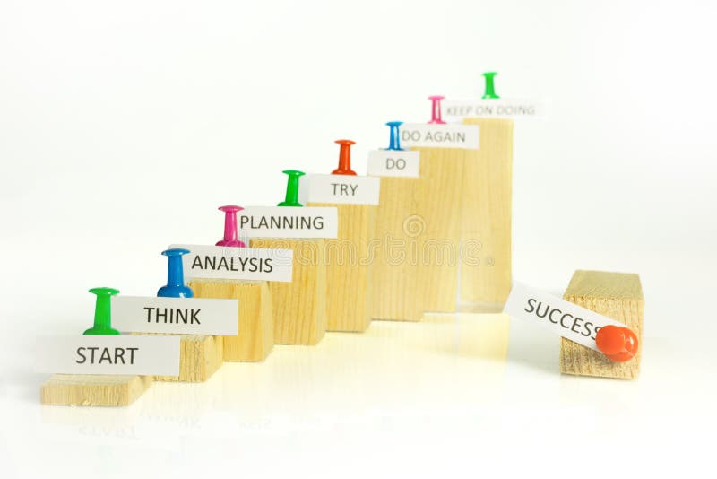 Ladder of success stock image. Image of wood, growth - 110105853