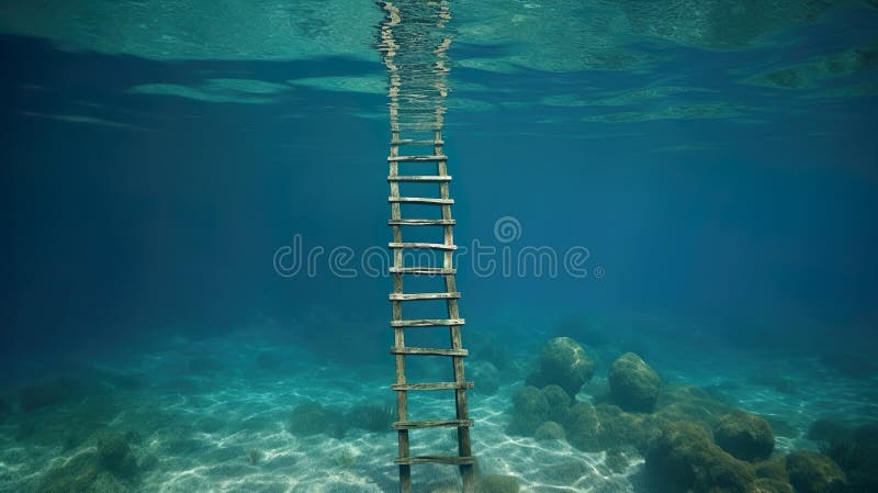 A Ladder between the Surface of the Water and the Depths of the Ocean ...