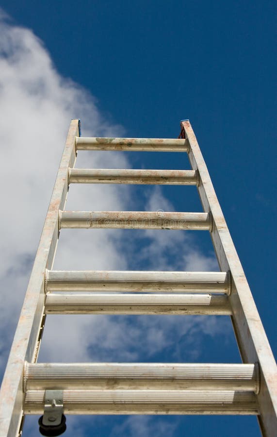 Ladder to the sky stock image. Image of rungs, esacpe - 13561805