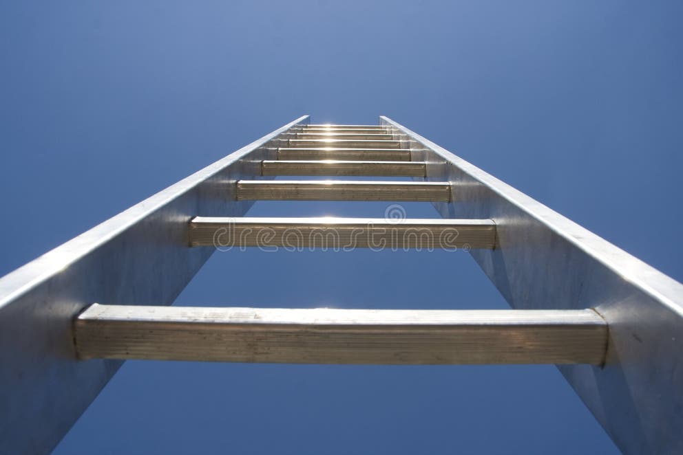 Ladder to sky stock photo. Image of staircase, shiny - 14745066