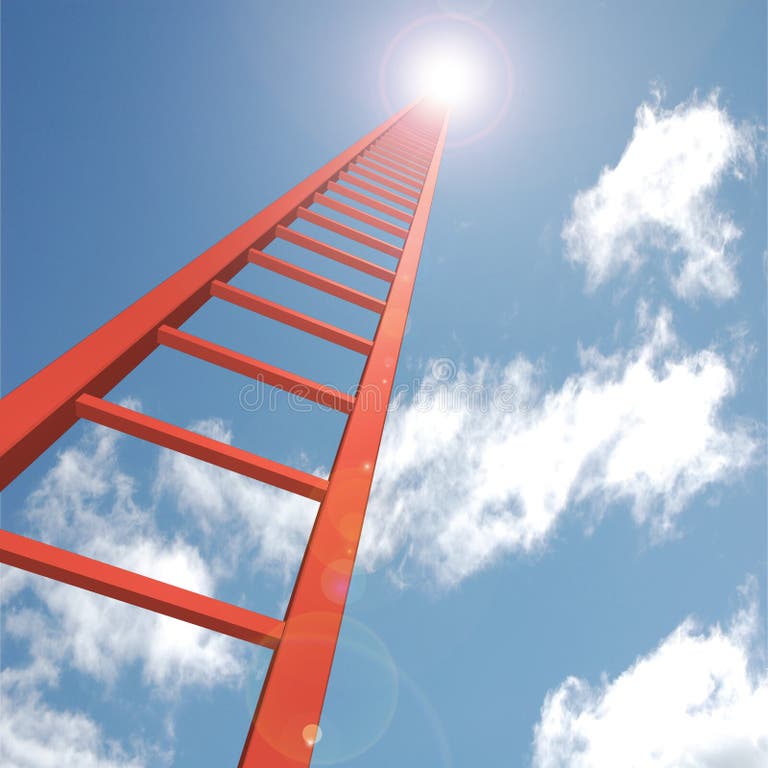 Ladder Sky Climb Stock Illustrations – 3,267 Ladder Sky Climb Stock ...