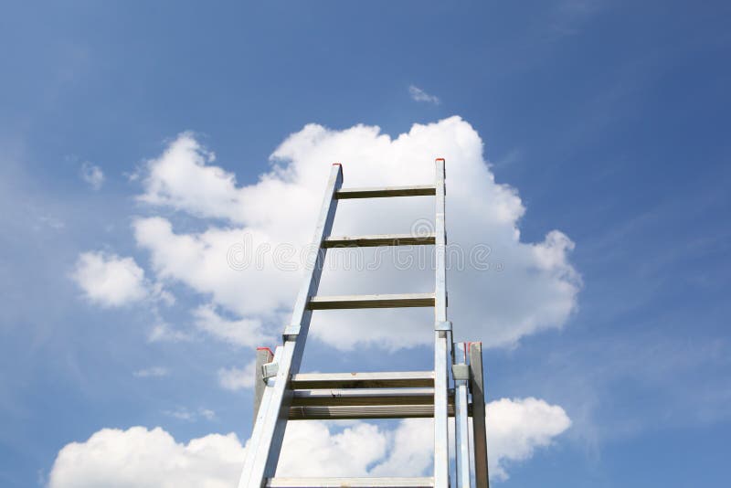 Ladder to the sky stock image. Image of escape, freedom - 16597703