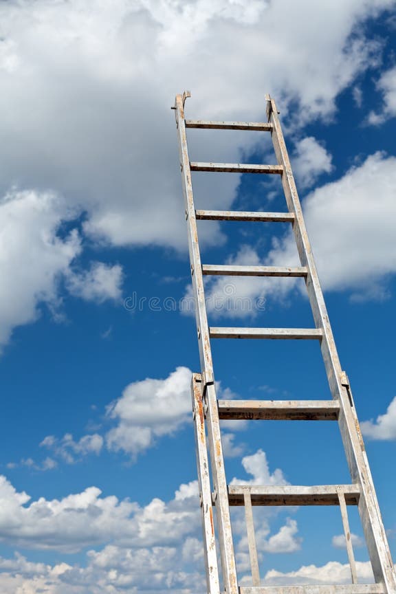 Ladder to the sky stock image. Image of dirty, fluffy - 21365089