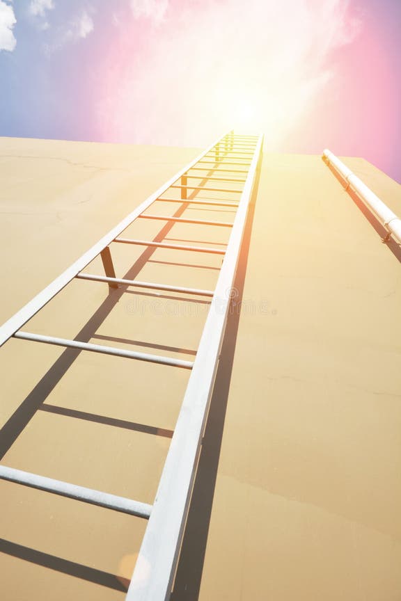 Ladder to sky stock photo. Image of blue, heaven, achievement - 68917690
