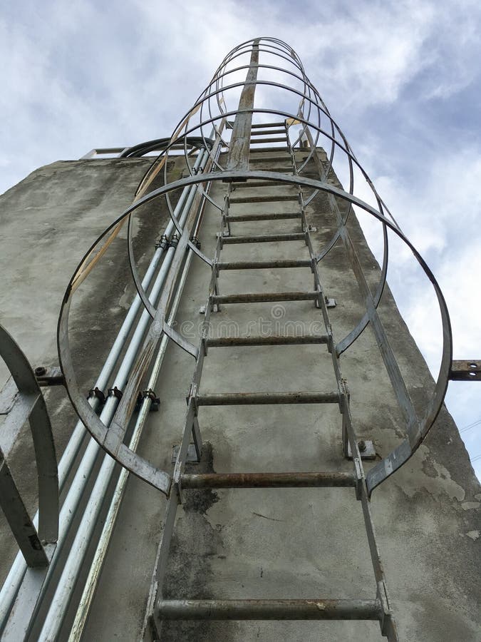 Ladder to terrace stock photo. Image of wall, metal, stairway - 84347490