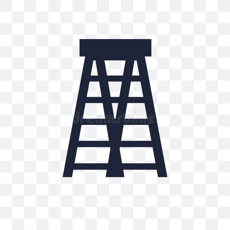 Ladder Icon Vector Isolated on White Background, Ladder Sign , Sign and ...