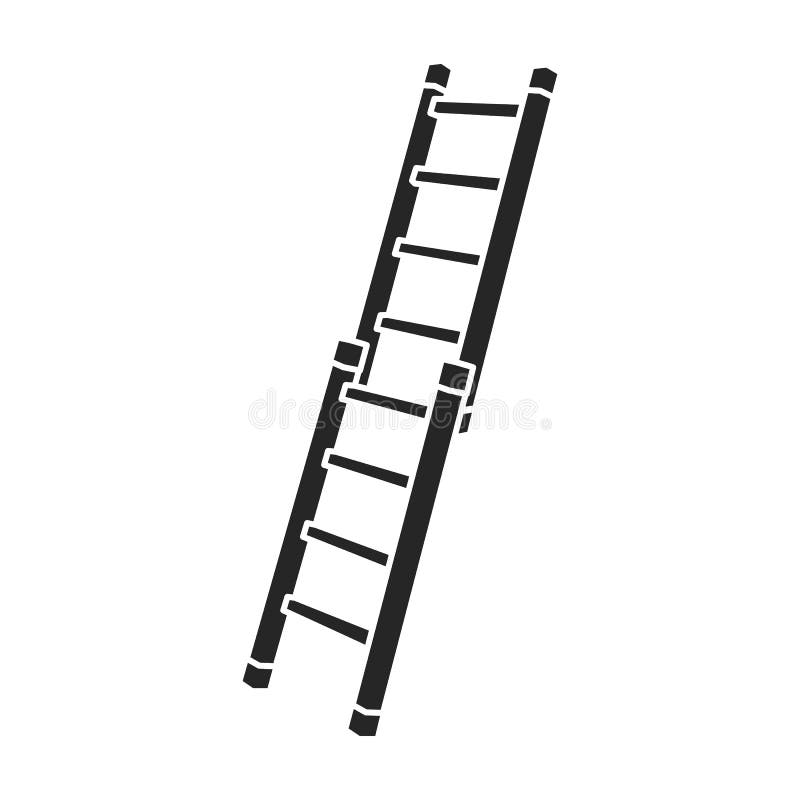 Ladder Vector Icon.Black Vector Icon Isolated on White Background ...