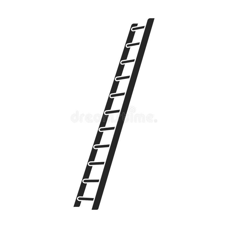 Ladder Vector Icon.Outline Vector Icon Isolated on White Background ... Ladder Vector Icon.Outline Vector Icon Isolated on White Background ...