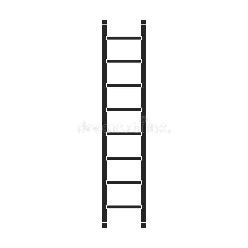 Ladder Vector Icon.Black Vector Icon Isolated on White Background ...