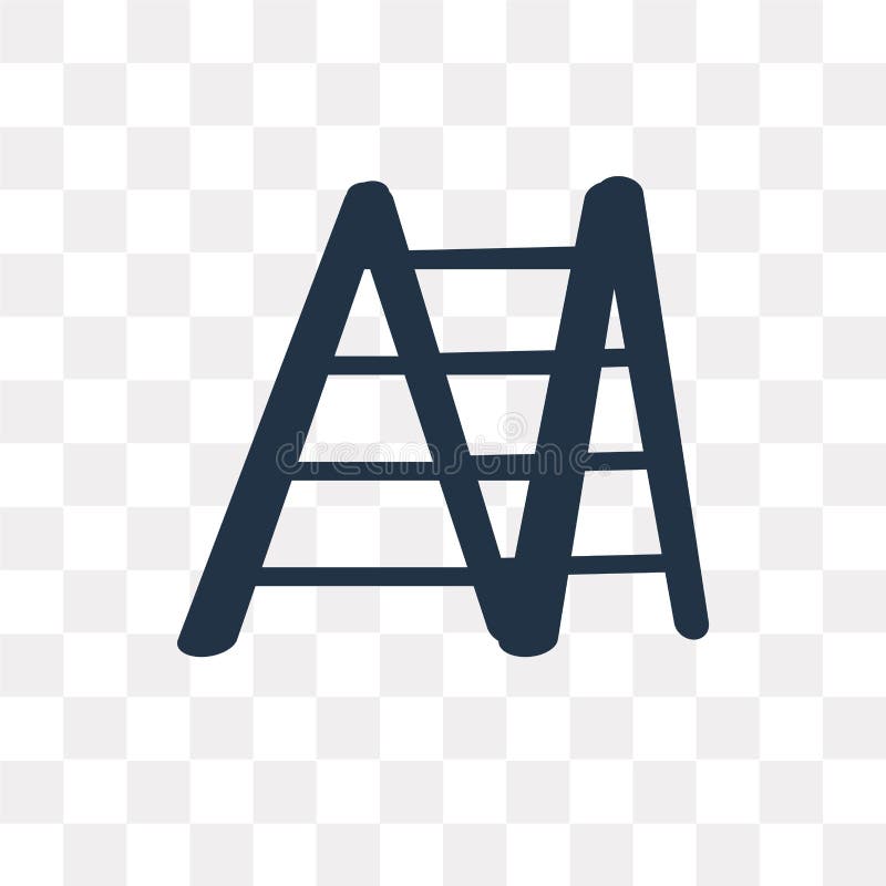 Ladder Icon Vector Sign and Symbol Isolated on White Background, Ladder ...