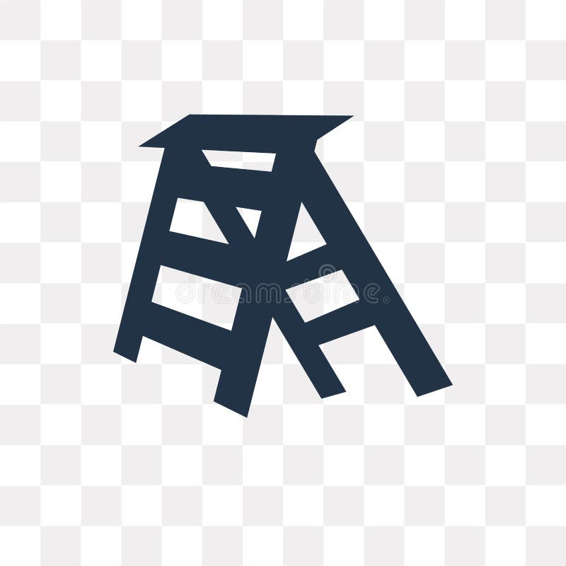 Ladder Vector Icon Isolated on Transparent Background, Ladder T Stock ...