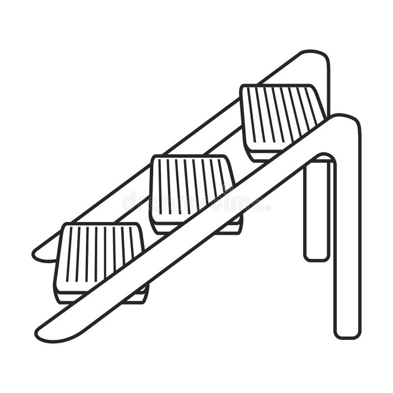 Ladder Vector Icon.Outline Vector Icon Isolated On White Background ... Ladder Vector Icon.Outline Vector Icon Isolated On White Background ...
