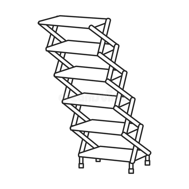 Ladder Vector Icon.Outline Vector Icon Isolated on White Background ... Ladder Vector Icon.Outline Vector Icon Isolated on White Background ...