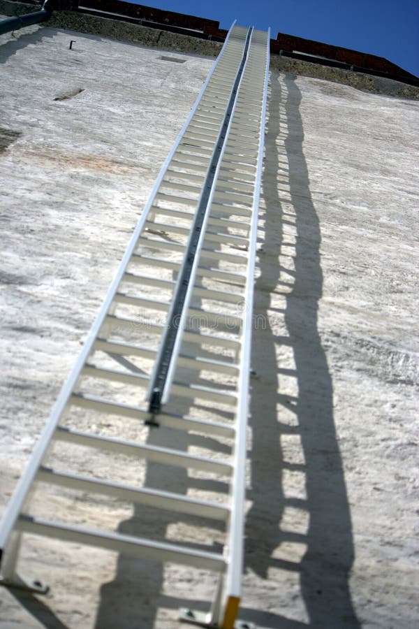 Ladder on a wall stock image. Image of stairs, ladder - 13381197