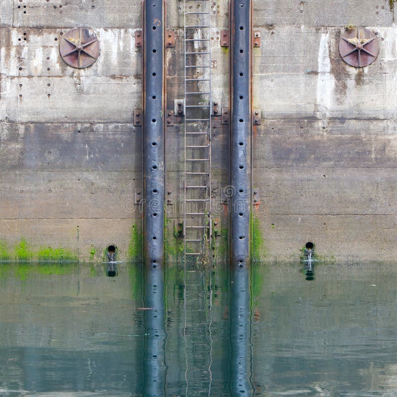 Ladder water-pool stock photo. Image of retreat, smooth - 2095994