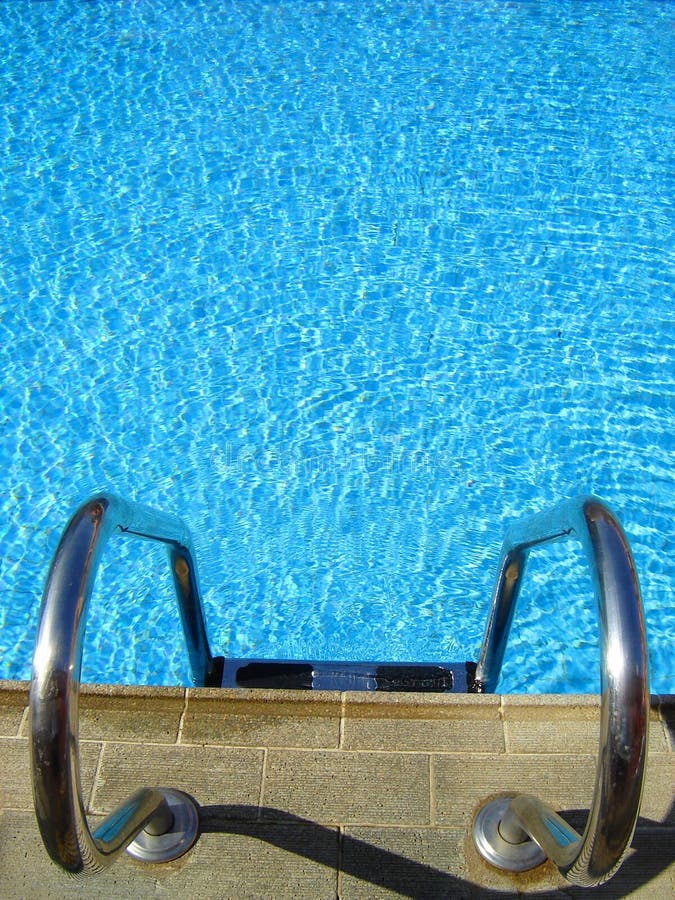 Ladder water-pool stock photo. Image of retreat, smooth - 2095994