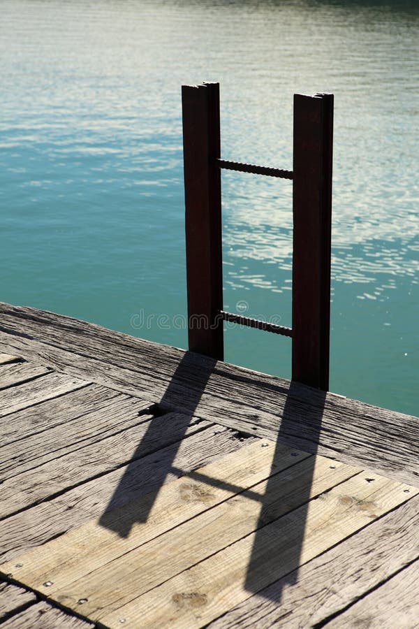 Ladder on wharf stock photo. Image of dock, color, quay - 14261664
