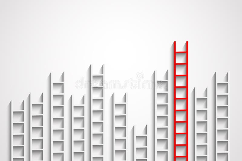 Ladders stock vector. Illustration of promotion, development - 41393367