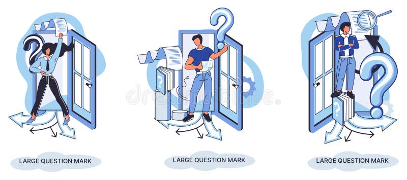 Ladge Question Mark. Problem and Solution Concept Metaphor. Ask ...
