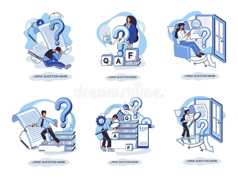 Ladge Question Mark. Problem and Solution Concept Metaphor. Ask ...