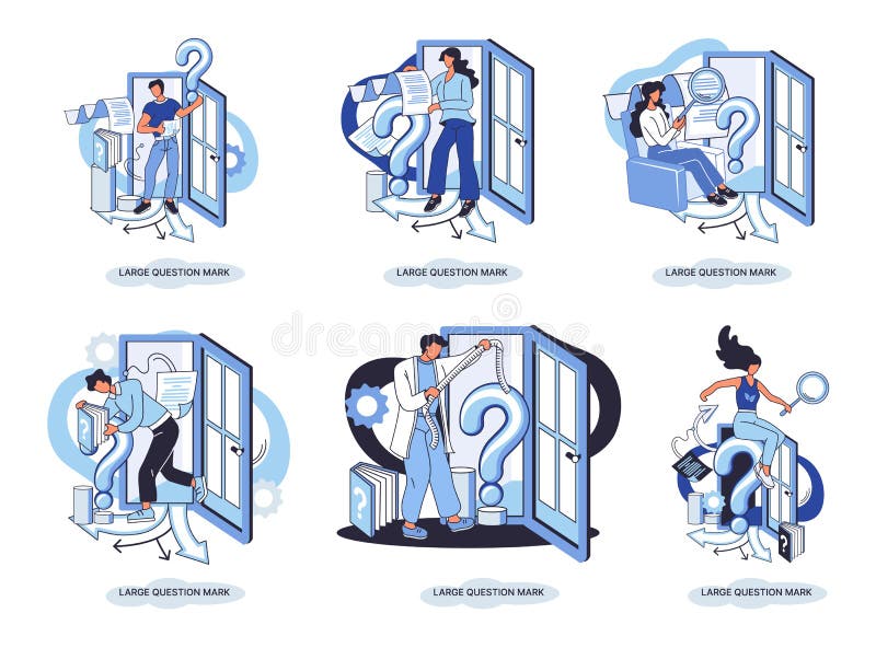 Ladge Question Mark. Problem and Solution Concept Metaphor. Ask ...