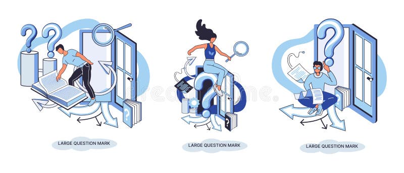 Ladge Question Mark. Problem and Solution Concept Metaphor. Ask ...