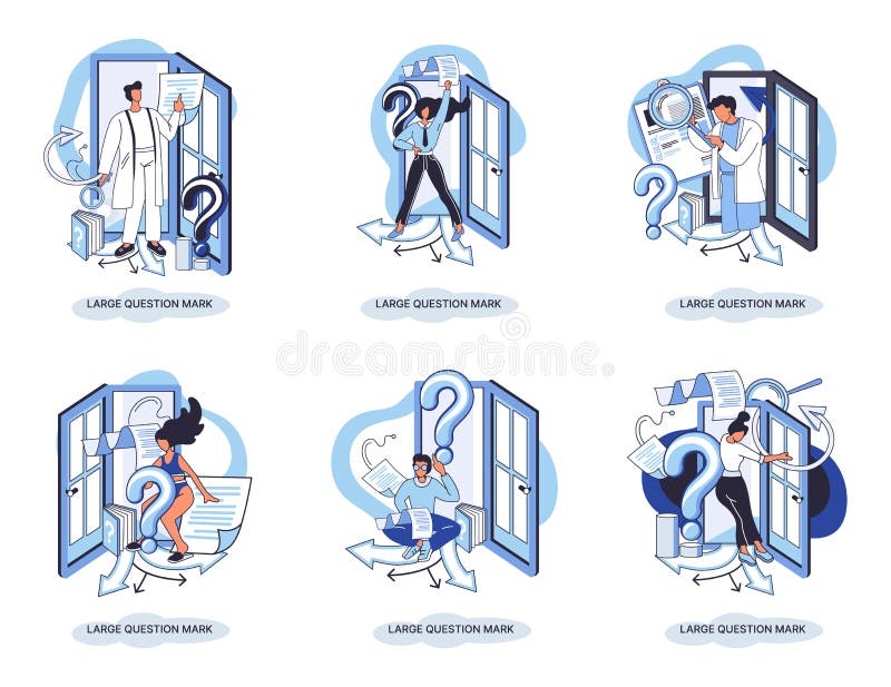 Ladge Question Mark. Problem and Solution Concept Metaphor. Ask ...