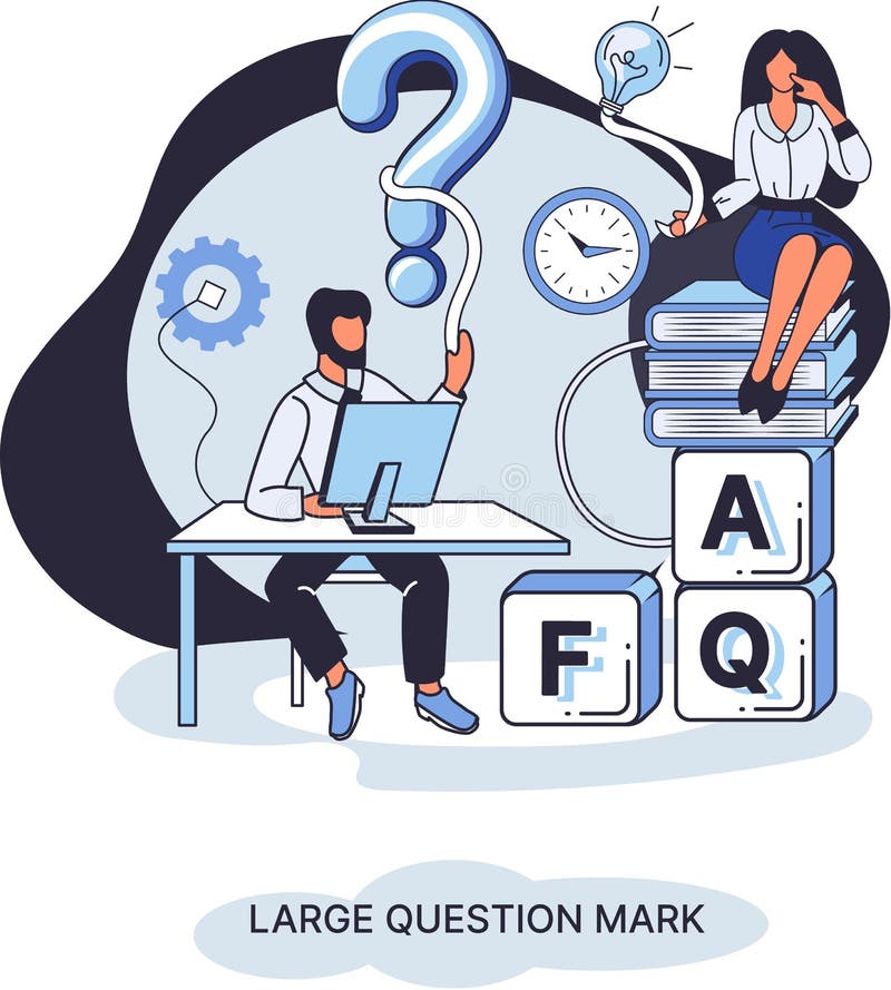 Ladge Question Mark. Problem and Solution Concept Metaphor. Ask ...