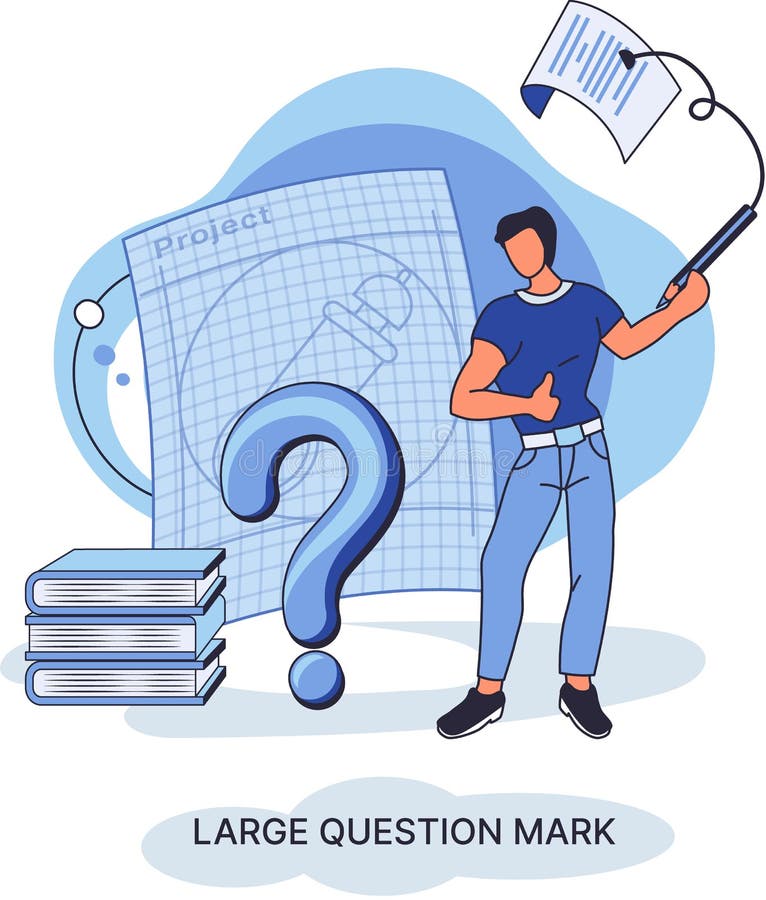 Ladge Question Mark. Problem and Solution Concept Metaphor. Ask ...