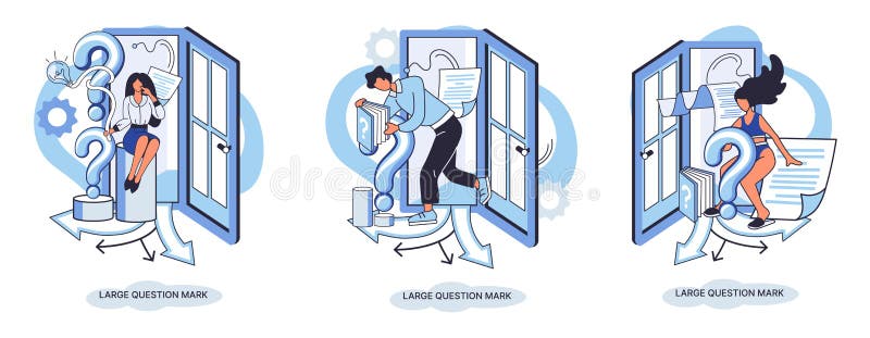 Ladge Question Mark. Problem and Solution Concept Metaphor. Ask ...