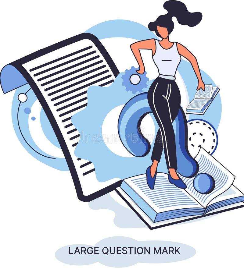 Ladge Question Mark. Problem and Solution Concept Metaphor. Ask ...