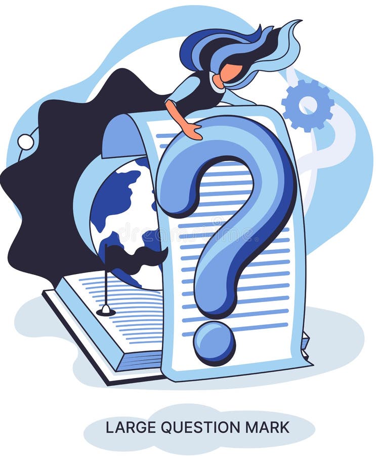 Ladge Question Mark. Problem and Solution Concept Metaphor. Ask ...