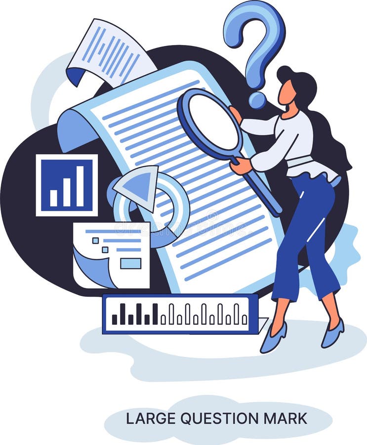 Ladge Question Mark. Problem and Solution Concept Metaphor. Ask ...