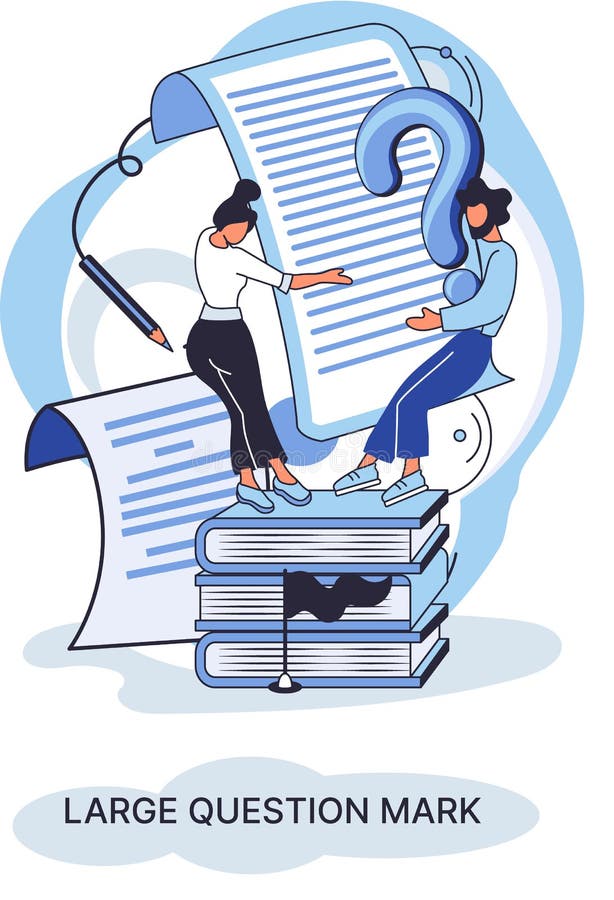 Ladge Question Mark. Problem and Solution Concept Metaphor. Ask ...