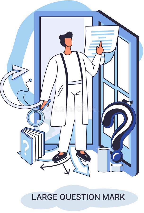 Ladge Question Mark. Problem and Solution Concept Metaphor. Ask ...