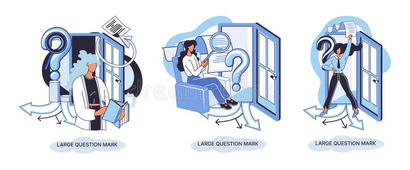 Ladge Question Mark. Problem and Solution Concept Metaphor. Ask ...