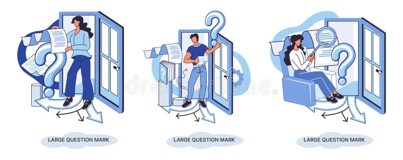 Ladge Question Mark. Problem and Solution Concept Metaphor. Ask ...