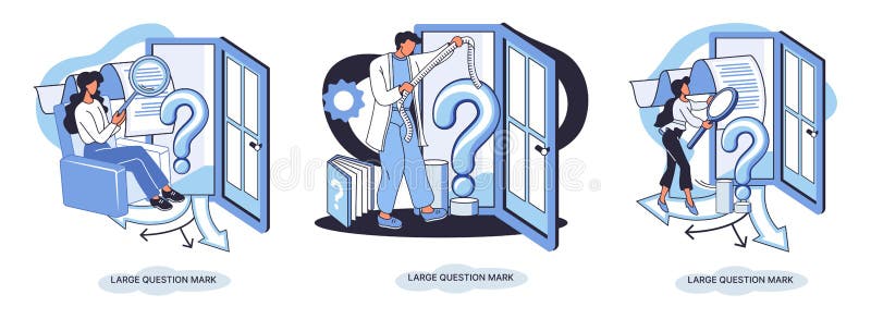 Ladge Question Mark. Problem and Solution Concept Metaphor. Ask ...